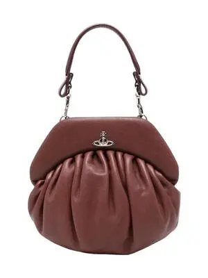 VIVIENNE WESTWOOD Leather Tote Bag - Brown