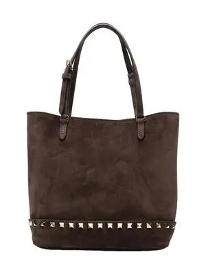 Valentino Garavani Suede Tote Bag - Brown