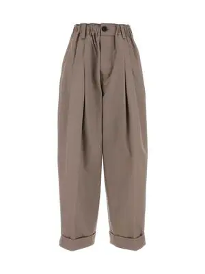 Marni Cotton Woven Trousers - Multicolor