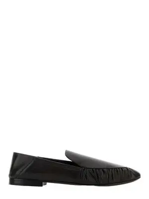 Saint Laurent Leather Alain Loafers - Black