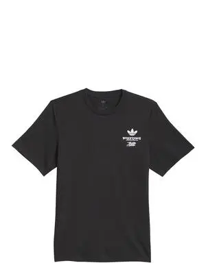 Adidas Skateboarding X Temple Of Skate Crane T-shirt Asia Sizing - Black