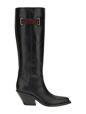 Chloé Azelan Leather Over-the-knee Boots - Black