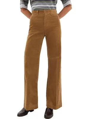 Polo Ralph Lauren Thin Wale Corduroy Flare Trousers - Tan