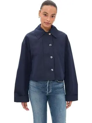 FAVORITE DAUGHTER The Rue Cropped Trench - Navy