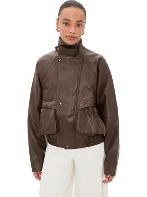 MADISON THE LABEL Madison The Label Nora Faux Leather Jacket