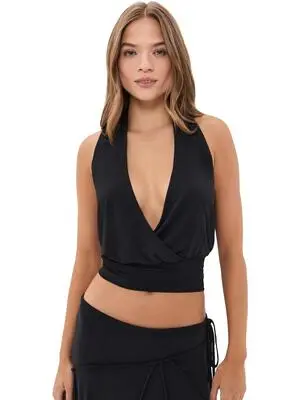 With Jéan Sharni Top - Black