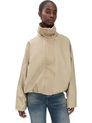 Lioness Lioness Faux Leather Shoreline Funnel Jacket Camel
