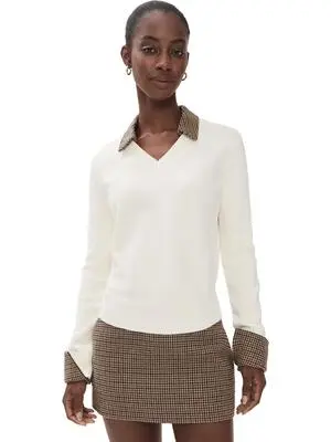SEROYA Maia Knit Sweater - Eggshell