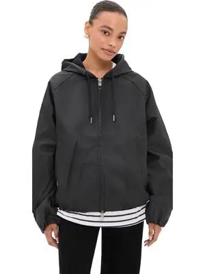 Rains Heavy Woven Jacket - Black