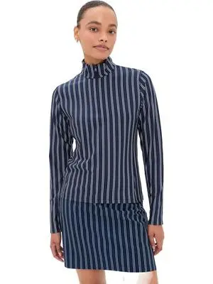 Rlx Ralph Lauren Mock Neck Half Zip Pullover - Navy