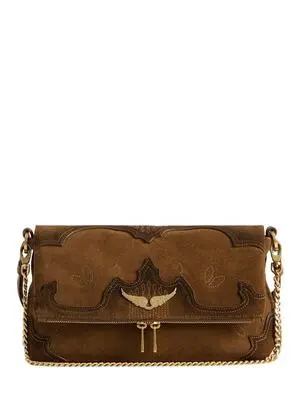 Zadig&Voltaire Suede Rocky Ii Western Bag - Cognac