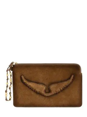 Zadig&Voltaire Zadig&Voltaire Leather Clutch Cognac