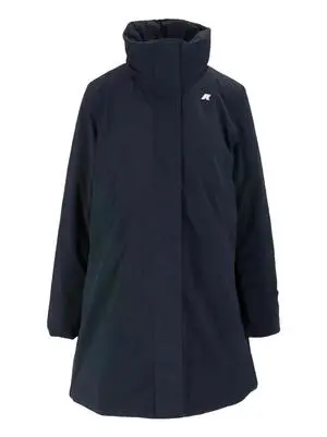 K-WAY Marla St Warm Logo-patch Parka Coat - Blue