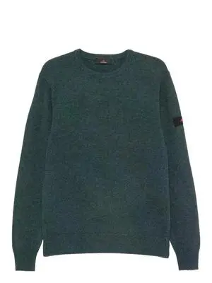 Peuterey Logo-patch Crew-neck Sweater - Green