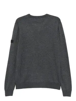 Peuterey Peuterey Logo-Patch Crew-Neck Sweater Grey