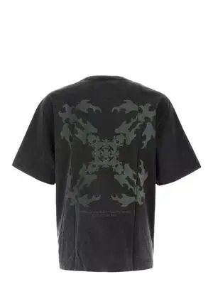 Off-White Slate Cotton T-shirt - Black