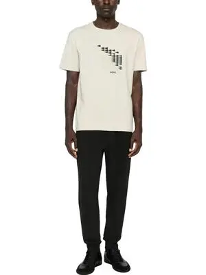 BOSS Graphic-print T-shirt - Neutrals