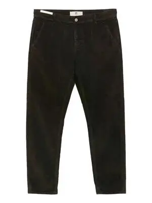 PT TORINO Corduroy Tapered Trousers - Brown