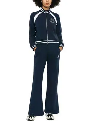 AGNES B. Logo-embroidered Jacket - Blue