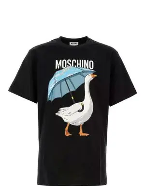 Moschino Goose-print T-shirt - Black