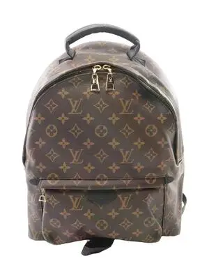 LOUIS VUITTON Louis Vuitton Monogram Palm Springs MM Backpack Brown
