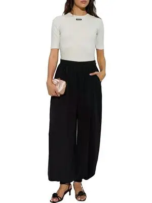 ROTATE BY BIRGER CHRISTENSEN Balloon Pleated Trousers - Black