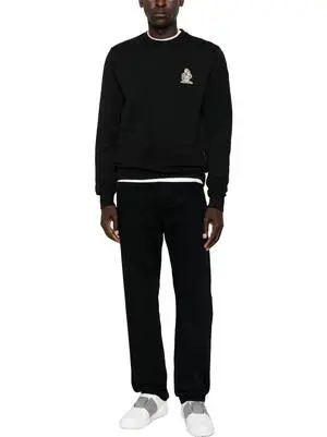 Moncler Long-sleeve Crew Neck Sweatshirt - Black