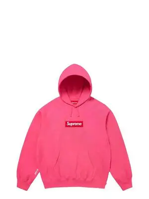 Supreme Box Logo Hooded Sweatshirt - Pink