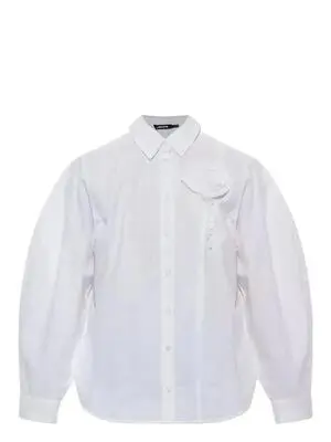 ROTATE BY BIRGER CHRISTENSEN Oversized Cotton Shirt - White
