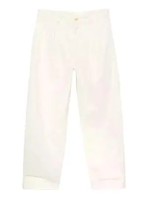 FORTELA Pleated Straight-leg Trousers - Neutrals