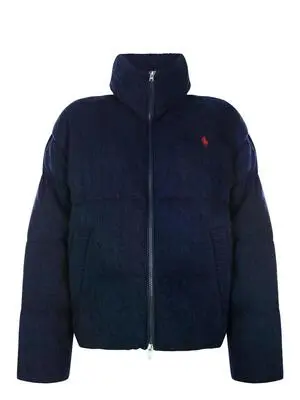 Polo Ralph Lauren Cable-knit Padded Coat - Blue
