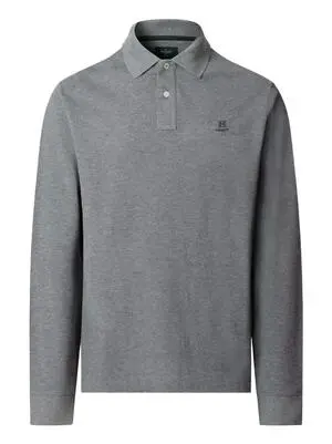 HACKETT LONDON Heritage Long-sleeve Polo Shirt - Grey