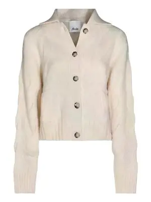 ALLUDE Allude Cable-Knit Button-Up Cardigan