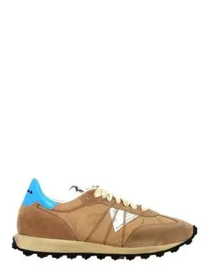 RUN OF RUN OF Suede-Panelled Sneakers Neutrals