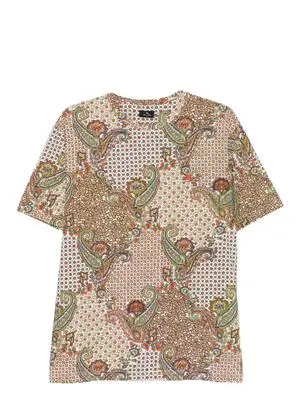Etro Paisley-print T-shirt - Neutrals