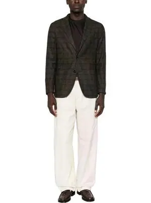 BOGLIOLI Check-pattern Wool Jacket