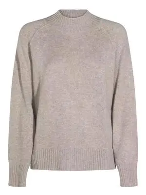 ALLUDE Ribbed-knit Raglan-sleeve Sweater - Neutrals