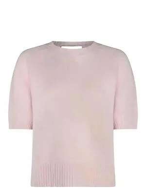 ALLUDE Cashmere Short-Sleeve Top