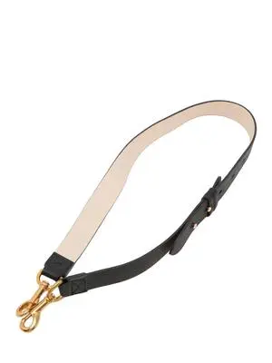 Burberry Grained Calfskin Embroidered Equestrian Knight Marais Belt Bag Satchel - Black