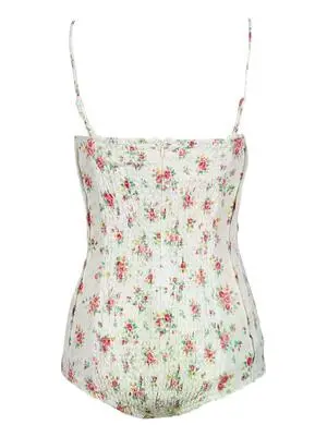 SHUSHU/TONG SHUSHU/TONG Floral-Print Ruffled Bodysuit