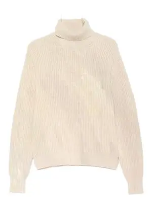 FORTELA Ribbed-knit Roll-neck Sweater - Neutrals