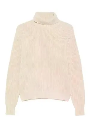 FORTELA Ribbed-knit Roll-neck Sweater - Neutrals
