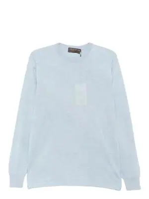 FILIPPO DE LAURENTIIS Crew-neck Long-sleeve T-shirt - Blue
