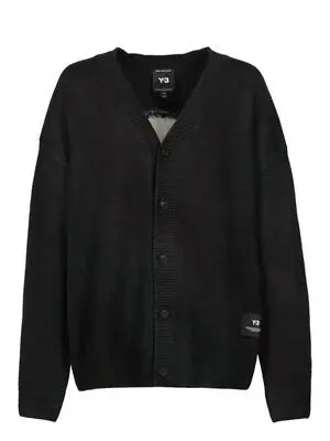 Y3 Chito Graphic Knitted Cardigan - Black