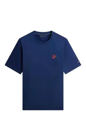 TOMMY HILFIGER Plus Logo-embroidery T-shirt