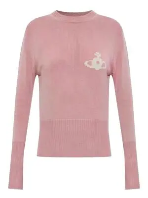 VIVIENNE WESTWOOD Orb-intarsia Wool Sweater - Pink