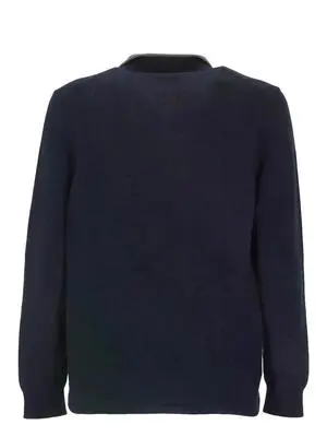 Sease Sease Ellen Pull 2.0 Contrast-Trim Polo-Collar Sweater Blue
