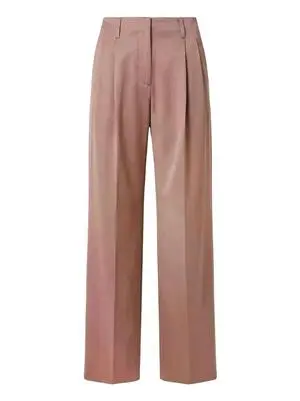 GOLDEN GOOSE Flavia Pleated Wide-leg Trousers - Pink