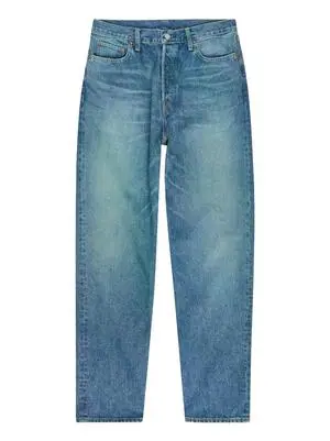 SSSTEIN Faded Straight-leg Jeans - Blue