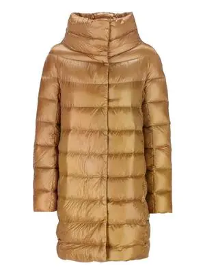 HERNO Quilted Funnel-Neck Coat